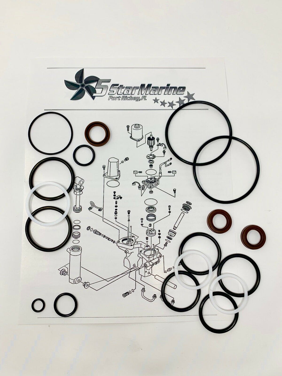 Rebuild Kit For Yamaha outboard 60 70 75 85 90HP trim tilt unit 6H1-12 ...
